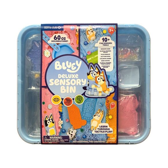 Bluey | Toys | Bluey Heeler Deluxe Sensory Bin 6oz Of Moldable Sand And ...